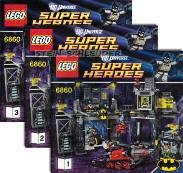 Lego Super Heroes Bauanleitung -The Batcave- (6860) - Legosteine
