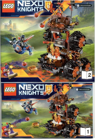 Lego Nexo Knights Bauaneitung -General Magmar's Siege Machine of Doom ...