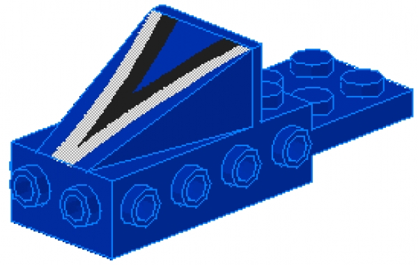 Lego Raumschiffnase bedruckt (2336p35) - Legosteine