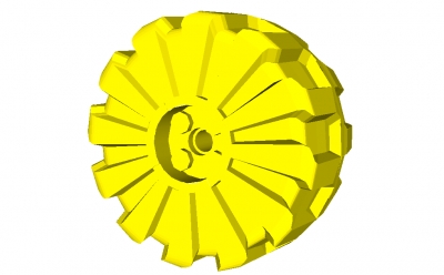 Lego Hardplastikrad, groß 53mm (2515) - Legosteine