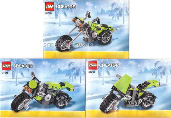 Lego Creator Bauanleitung - Highway Cruiser- (31018) - Legosteine
