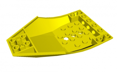 Lego Cockpit 6 x 10 x 2 abgerundet (47406) - Legosteine